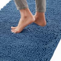 China Thick Soft Absorbent Chenille bath Rug, Rubber Backing Quick Dry Microfiber Mats, Machine Washable Rugs for sale