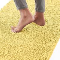 China Thick Soft Absorbent Chenille bath Rug, Rubber Backing Quick Dry Microfiber Mats, Machine Washable Rugs for sale