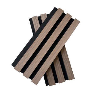 China wall acoustic panels Interior Decoration Materials Wooden Acoustic Panel grooved wooden acoustic panels for sale