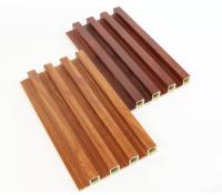 China Luxury Hollow Wood Plastic Wall Cladding For Home Decoration lightweight design wpc wall panel for sale