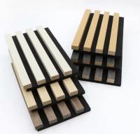 China 2400mm Wooden Oak Slat Wall Panel Moisture Proof Acoustic Wood Slat Panel for sale
