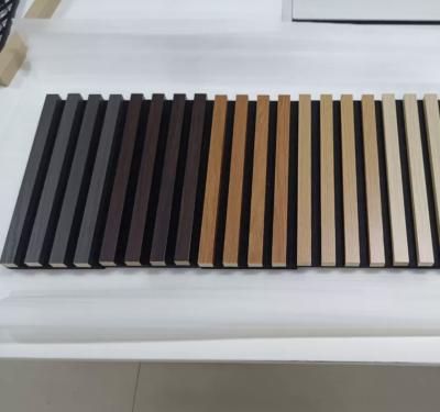 China 2400mm Wooden Oak Slat Wall Panel Moisture Proof Acoustic Wood Slat Panel for sale