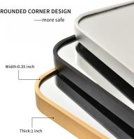 China Bathroom Mirror Rounded Corner PVDF Aluminum Mirror Frame For Home Decoration for sale