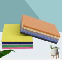 China Green Fiber Acoustic Wall Panel Easy Maintenance Polyester Fiber Panel B1 Fireproof Grade for sale