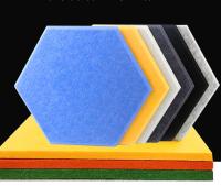 China Interior Design Material 100% Polyester Fiber Sound Absorbing Felt Panel Acoustic Wall Panel for sale