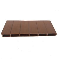 China Easy Install Decorative Wall Panel Wood Grain WPC Wallboard wood plastic composite decking for sale