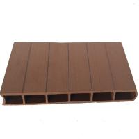 China Easy Install Decorative Wall Panel Wood Grain WPC Wallboard wood plastic composite decking for sale