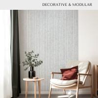 China PET Wall Board Tiles Slat Wall Paneling, Felt Bulletin Board Tiles for Office Polyester Fiber Acoustic Panel-12-Pack (Marble White) for sale