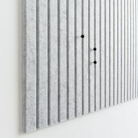 China PET Wall Board Tiles Slat Wall Paneling, Felt Bulletin Board Tiles for Office Polyester Fiber Acoustic Panel-12-Pack (Marble White) for sale