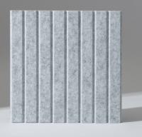 China PET Wall Board Tiles Slat Wall Paneling, Felt Bulletin Board Tiles for Office Polyester Fiber Acoustic Panel-12-Pack (Marble White) for sale
