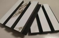 China Grooved Wooden Acoustic Panels Marble Wall Panel Sound Proofing Panels ISO9001 wall acoustic panels for sale