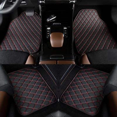 China Pvc Leather Car Foot Mat Foot Mat Durable Protective Floor Covering for Vehicle Interior Protection and Easy Cleaning for sale