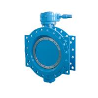 China Resilient Seated Electric Motor Operated Valve Double Eccentric Flanged End for sale