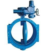 China Resilient Seated Electric Motor Operated Valve Double Eccentric Flanged End for sale