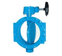 China SUFA Brand Large Water Butterfly Valve Manual Double Flanged Metal To Metal Seated for sale
