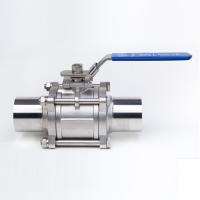 China 2 Way Welding Stainless Steel Threaded Ball Valve For Gas And Water for sale