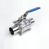 China 2 Way Welding Stainless Steel Threaded Ball Valve For Gas And Water for sale