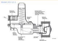 China Sensus Model 243-12 High Flow Propane Regulator 125psi Pressure Reducing Valve for sale