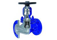 China 4 Inch Stainless Steel Globe Valve GS C25 DIN PN16 PN25 Air Steam Bellows Seal for sale