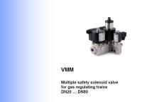 China Elektrogas VMM Model Multiple Safety Solenoid Valve For Gas Regulating Trains for sale