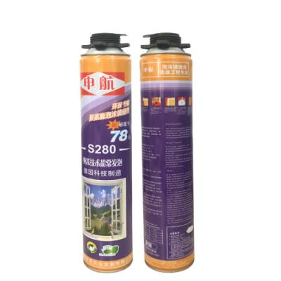 China S280 Liquid Polyurethane Foam Spray High Density for Door Use , Gap Filling for sale