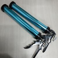 China 16 Inch 600ml Aluminum Tube Caulking Gun With Iron Casting Handle for sale