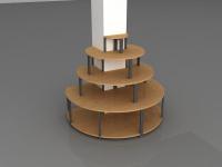 China Supermarket Wooden Shop Shelving ISO Certification MDF Boards Material OEM ODM for sale