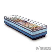 China 12 Volt Dc Display Freezer For Supermarket , LED lights Open Air Merchandiser Cooler for sale