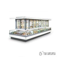 China 50hz 12v Supermarket Display Refrigerator For Meat Color Coated Board Material for sale