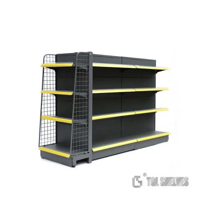 China Retail Display Gondola Shelf Rack Powder Coating Surface CE Certification for sale