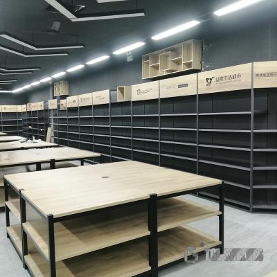 China Morden Supermarket Shelf Rack 600×300×2000mm For Grocery Store Display for sale