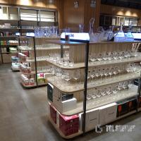 China Supermarket Gondola Shelf Rack Multi Layers , Wood Commercial Gondola Shelving for sale