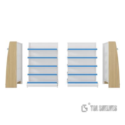 China Gondola Display Rack Shelves Powder Coating For Supermarket for sale