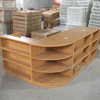 China Powder Coating L Shaped Checkout Counter , Retail Display Counters 90×30×135cm size for sale