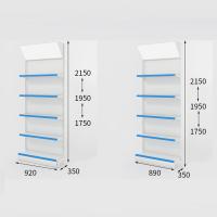 China Gondola Medical Store Display Rack Steel Material Powder coating CE Certificate for sale
