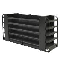 China Multifunctional 5 Layer Metal Storage Rack Support Supermarket Shelf For Stationery Shop for sale