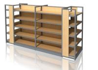 China Custom Steel Supermarket Shelf Shop Display Rack Powder Coating for sale