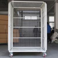 China Warehouse Collapsible Cart Trolley Load Bearing 500kg Zinc Plated Roll Cage Car Tool for sale