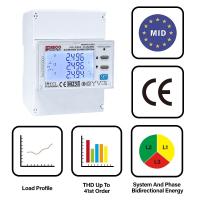 China MID Approved EM4372 3 Phase Solar Energy Monitor 5 65 A 230 400V for sale