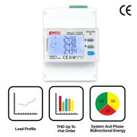 China Rogowski Coil Multifunction Three Phase Energy Meter for Solar Generation EM4371 0.33V for sale