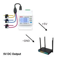 China Rogowski Coil Multifunction Three Phase Energy Meter for Solar Generation EM4371 0.33V for sale