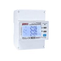 China 3 Phase Smart Energy Meter 65A for PV Solar Bi-Directional MID Certified 120-415V for sale