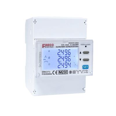 China EM4373 3 Phase Power Quality Analyzer Modbus Energy Management System 230/400V 5A for sale
