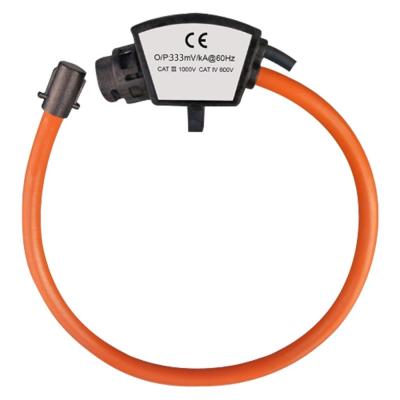 China Flexible Rogowski Coil Current Transformer Split Core 0.5% Accuracy 0.333V Output IP68 for sale