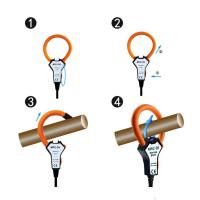 China 6mm Coil Section AC Flexible Rogowski Current Transformer for Measuring up to 100kA for sale