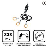 China Window Size 36mm Output Voltage 50mV/kA 50Hz AC Current Probe Flexible Rogowski Coil for sale