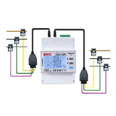 China EM4374 Multi Channel Energy Meter Rogowski Coil Power Consumption Monitor 100A 400A for sale