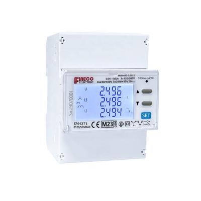 China MID Approved EM4371 3x1.5 6A Solar Bi-Directional Energy Meter with LCD Display for sale