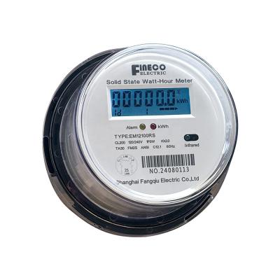 China Digital Display EM12100RS ANSI 2S Two Phase Three Wire Digital Electricity Power Meter for sale