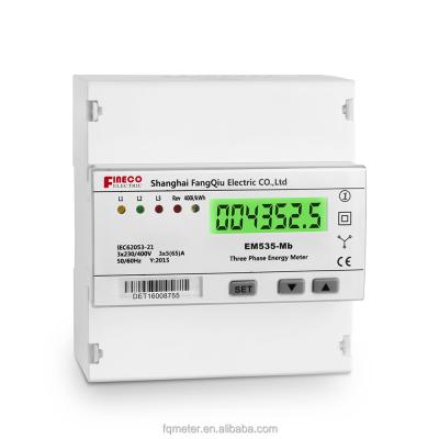 China EM535-Mb Three Phase Electronic Energy Meter 3x230/400V 5(65)A for Energy Management for sale
